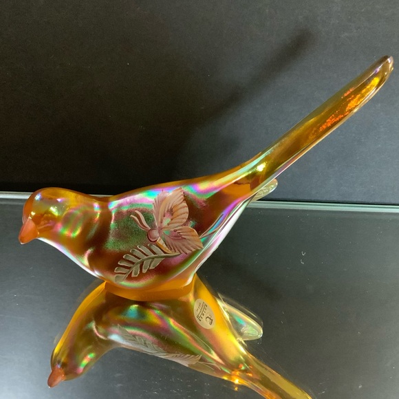 Fenton | Accents | Fenton Bird Millennium Collection Signed Hand ...